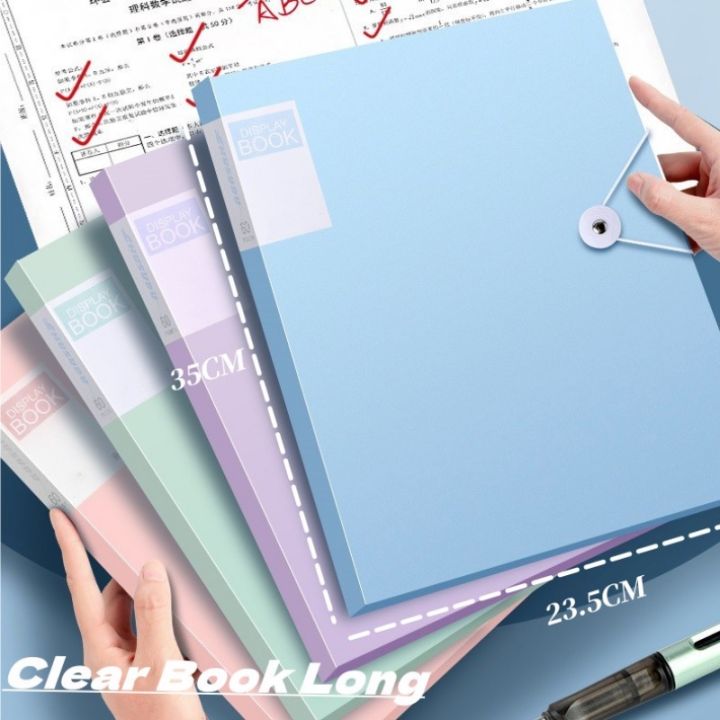 Clear Book Long Folder File Organizer Clear Folder Long Presentation ...