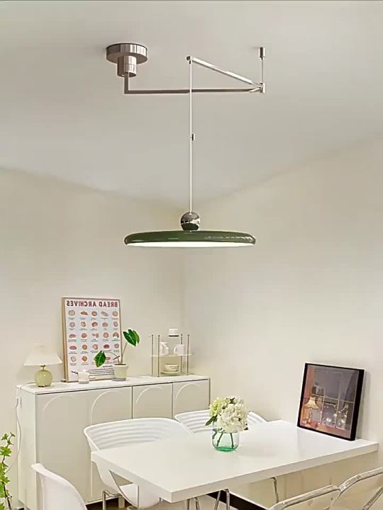 IGDL Modern ceiling hanging lights retractable pendant light French mid ...