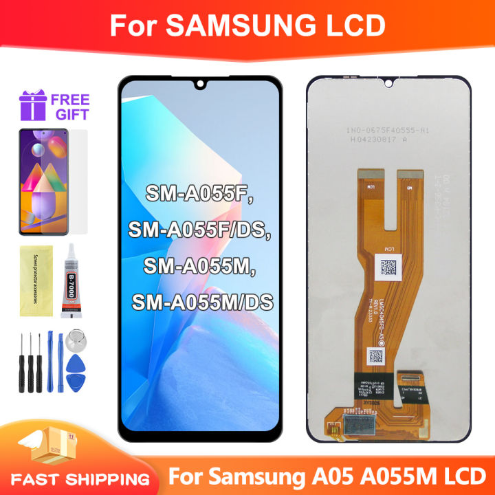 Original LCD For Samsung Galaxy A05 A05S A055 A057 LCD Original Display Touch Screen with Frame ...