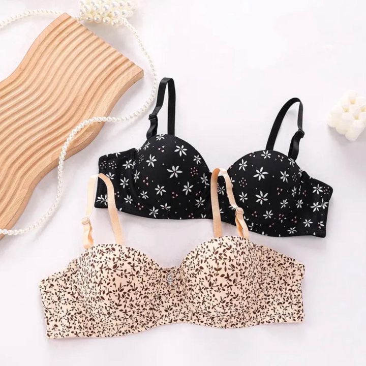 【C&A】Printes & Strapless Bra W/Wire Bra #ZHH38 Maroon Womenswear ...