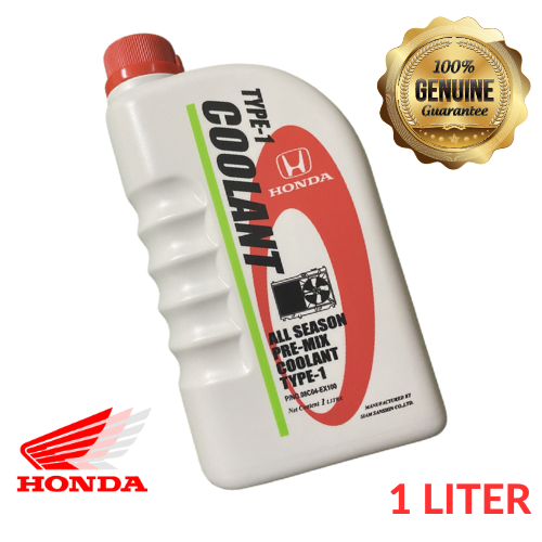 1 LITER ANTI-FREEZE GENUINE HONDA ALL SEASON PRE-MIX COOLANT TYPE 1 ...