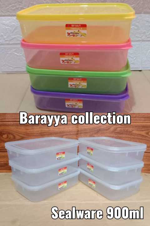 6 PCS TOPLES KOTAK TRISULA / KOTAK MAKAN PLASTIK / SEALWARE TRISULA 900 ...