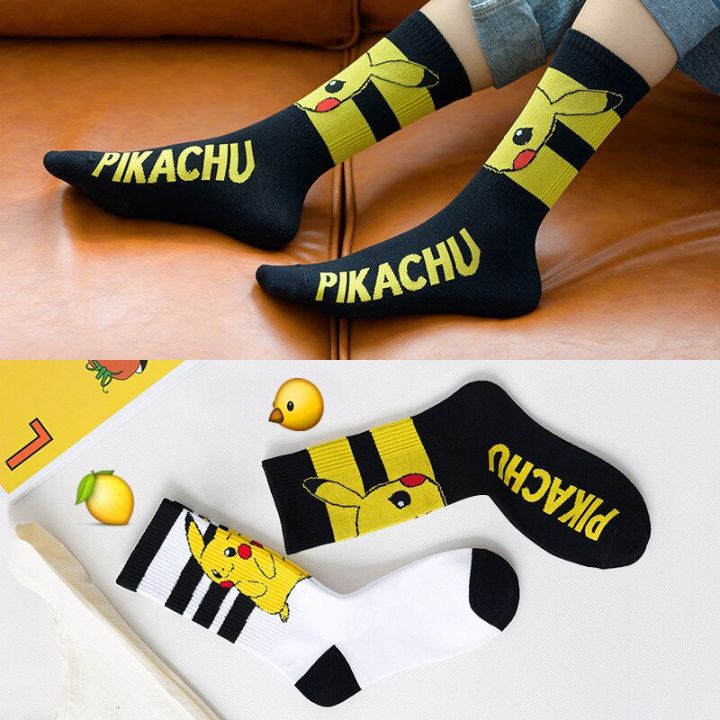 Pokemon Anime Figure Pikachu Cosplay Socks Men Women Winter Socks ...