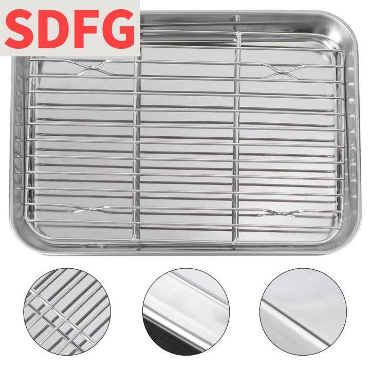 SDFG นержักรส ถาดอบขนมพร้อมชั้นวาง ถอดออกได้ อาหารเกรด ถาดทำความเย็น ...