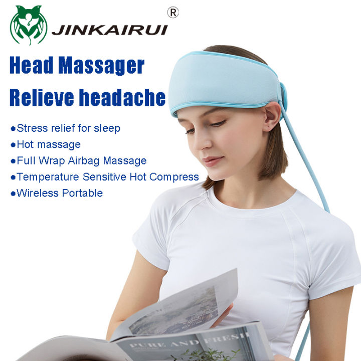 Jinkairui เครื่องนวดศีรษะไฟฟ้า, เครื่องนวดหนังศีรษะไฟฟ้า, หมวกนวดพร้อม ...