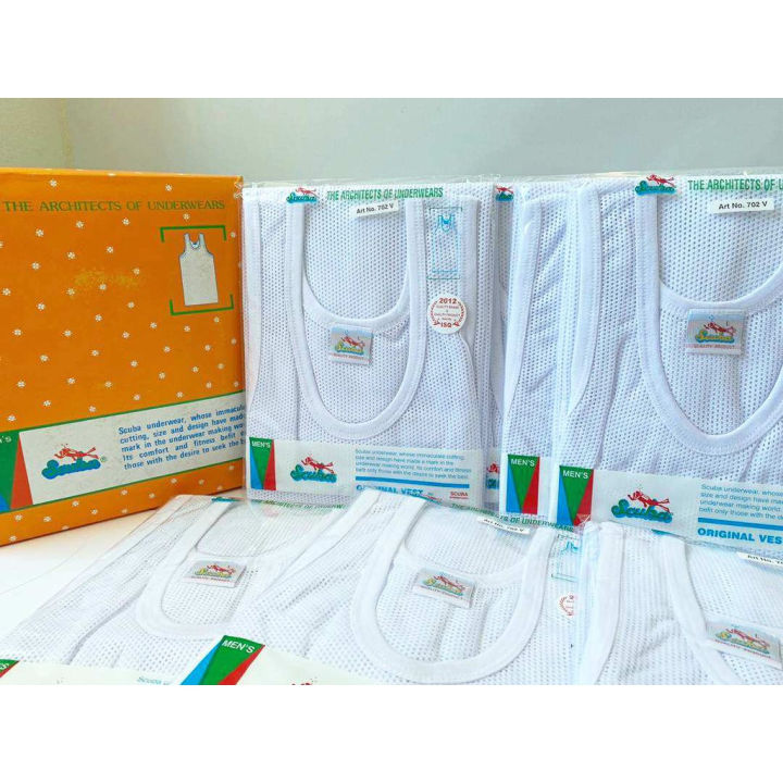 SINGLET SCUBA ORIGINAL 702V MEN'S WHITE | Lazada