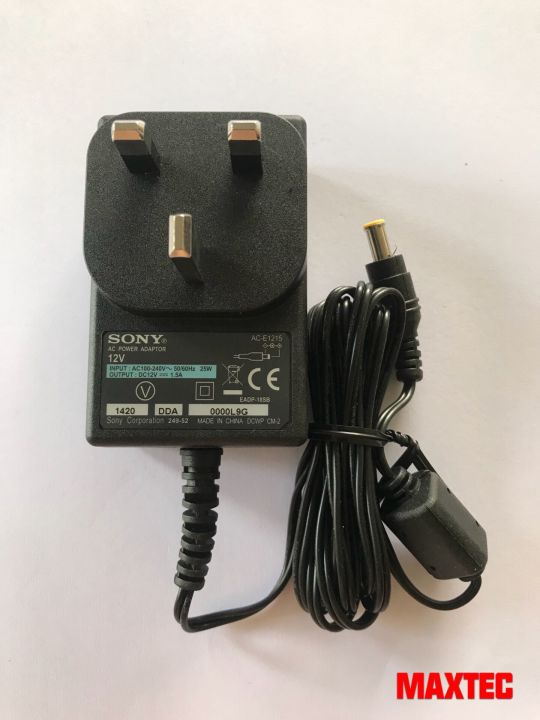 SONY 12V 1.5A ADAPTER (DC PLUG 5 X4 WITH PIN ) | Lazada