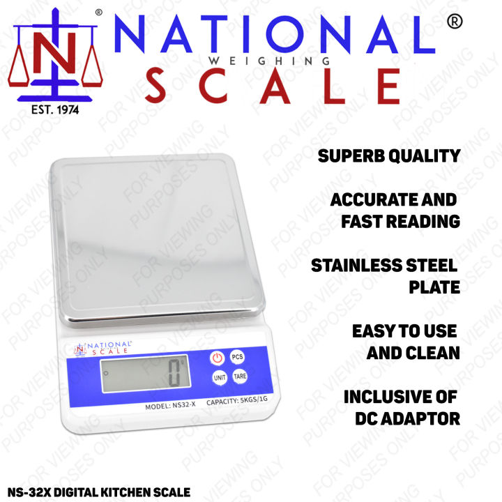 National Scale Brand 5kg Digital Kitchen Scale (NS-32X) | Lazada PH