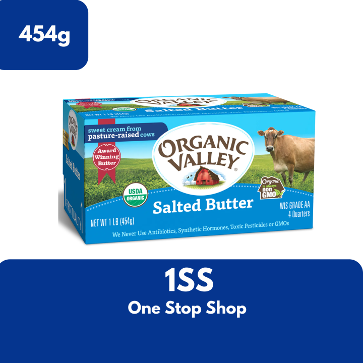 Organic Valley Salted Butter, 454g | Lazada PH