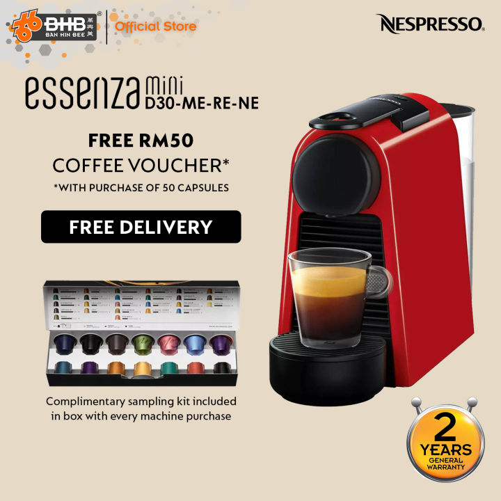 [FREE RACK] Nespresso D30-ME-RE-NE Essenza Mini Fully Automatic Capsule ...