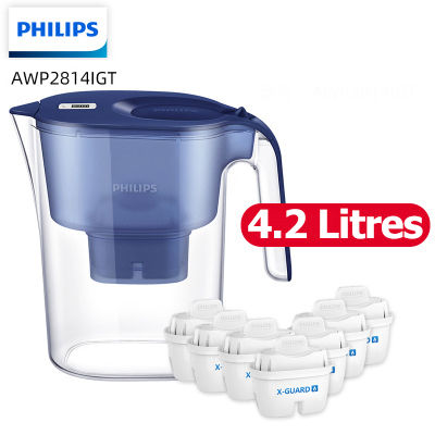 Philips 4.2 Litres AWP2814 Water Filter jug with bundled Micro X-Clean ...