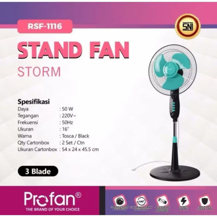 Kipas angin berdiri/ kipas angin Profan/ stand fan Storm Profan ...