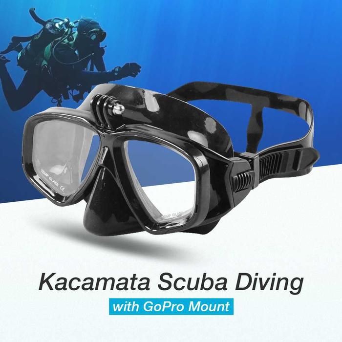 KACAMATA SELAM SCUBA DIVING SNORKELING GOGGLES WITH GOPRO MOUNT ...