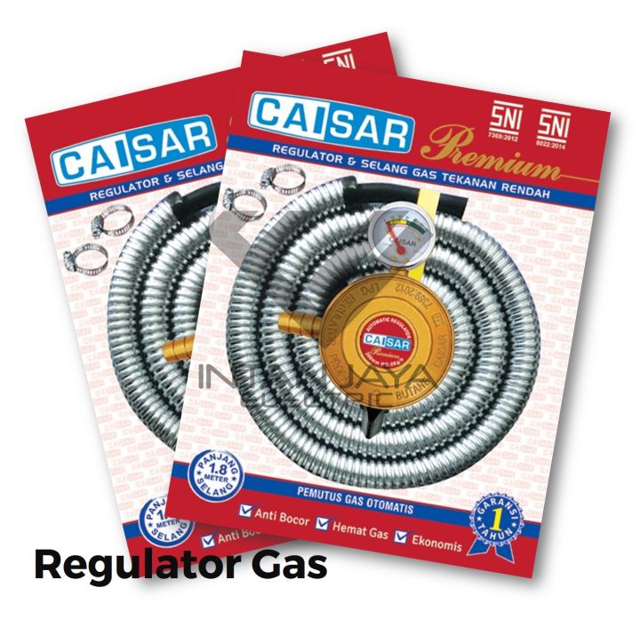 Regulator Plus Selang Gas Caisar Premium | 1set Selang Gas dan ...