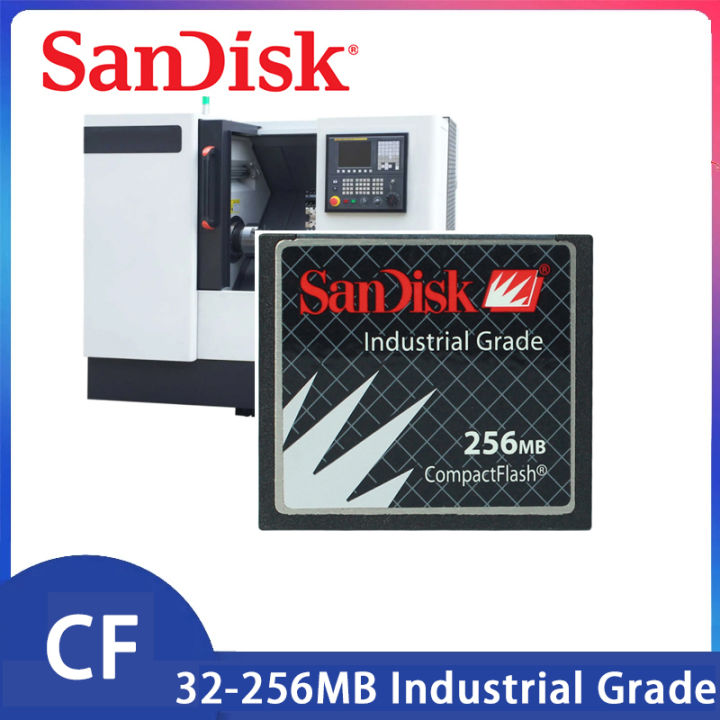 SanDisk CF 256MB ดั้งเดิมอุปกรณ์อุตสาหกรรมการ์ดความจำ256MB SoftRouting ...