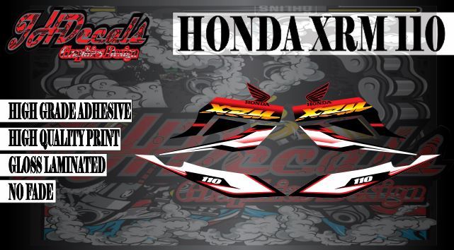 HONDA XRM 110 DECALS SET | Lazada PH