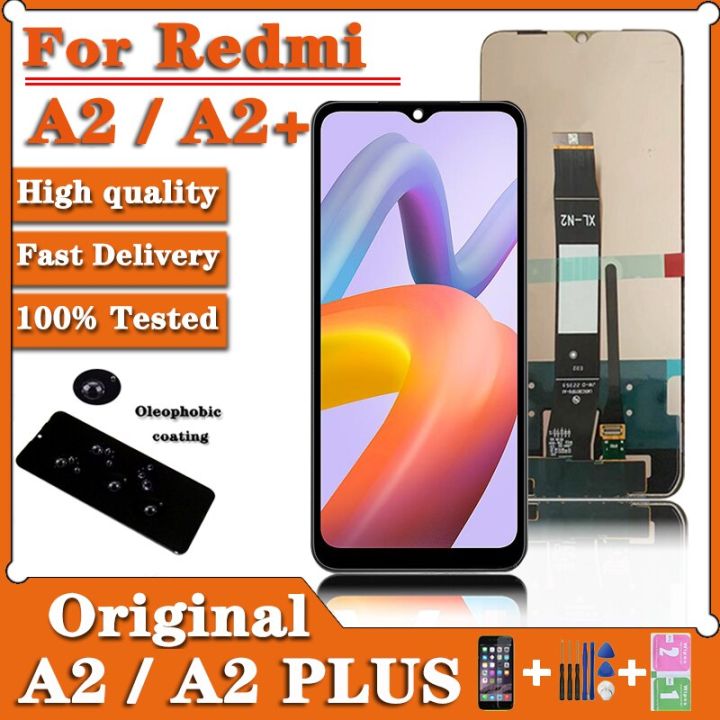 6.52หน้าจอเหมาะสำหรับ Xiaomi Redmi A2 A2 + ชิ้นส่วนจอสัมผัสแอลซีดีของเครื่องแปลงดิจิทัลที่มีกรอบ ...