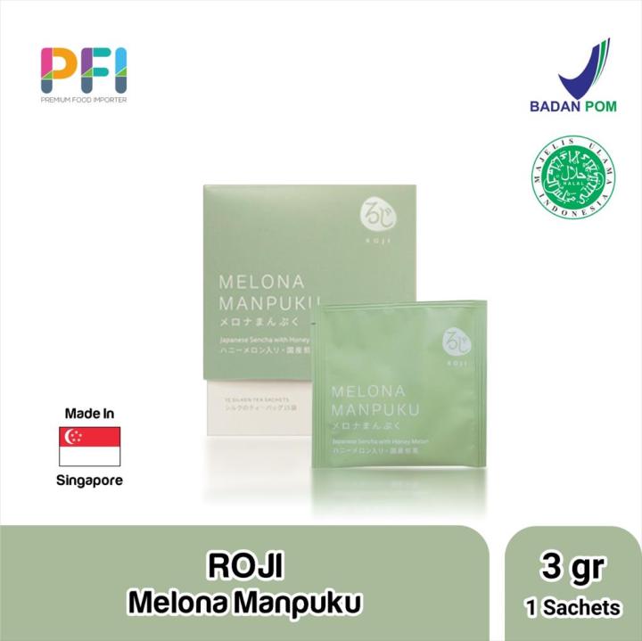 ROJI Melona Manpuku Green Tea With Honey Melon 1 SACHETS | Lazada Indonesia