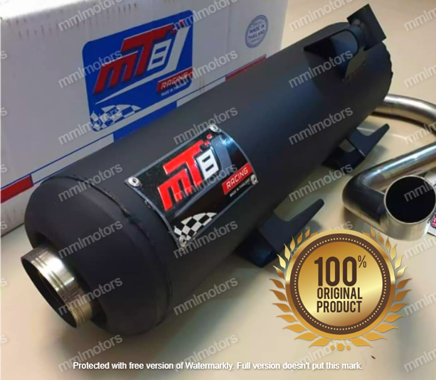 MT8 EXHAUST HONDA CLICK 125i / 150i GAMECHANGER | Stainless Tip / Black ...