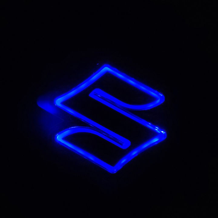 For Suzuki LED Logo Car Chrome Logo Badge Front Rear Bumper Emblems ...