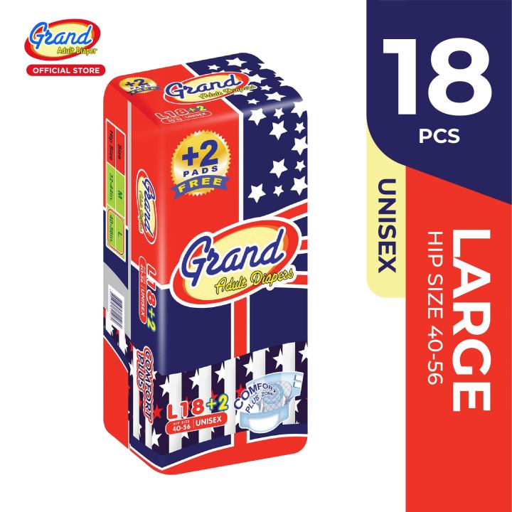 Grand Adult Diaper Large 18's | Lazada PH