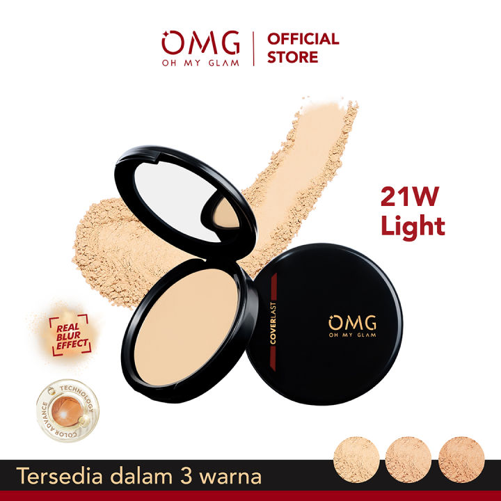 OMG Oh My Glam Coverlast Two Way Cake 12 g - Bedak Padat Kontrol Minyak Hingga 8 Jam | Lazada ...