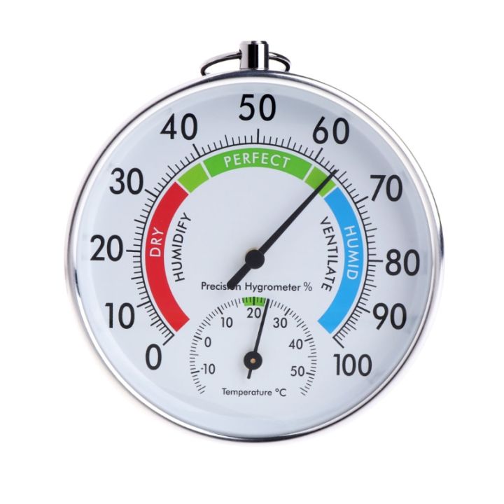 Temperature and Humidity Analog Indicator Indoor Outdoor Thermometer ...