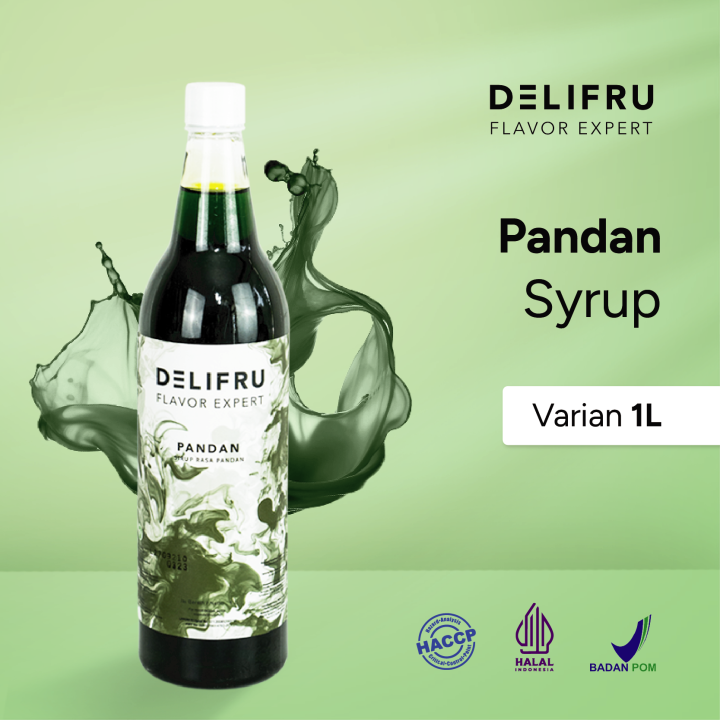 Pandan Syrup Delifru 1 Liter - Sirup Pandan Premium | Lazada Indonesia