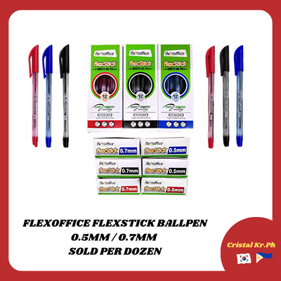 FLEXOFFICE flexStick Ballpen Original 0.5mm/0.7MM 12 Pieces | Lazada PH