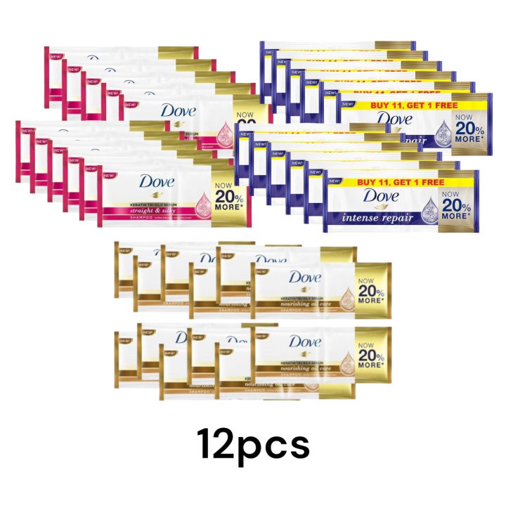 RYZHELSHOPPE DOVE SHAMPOO 12ML*12PCS(TWINPACK) | Lazada PH