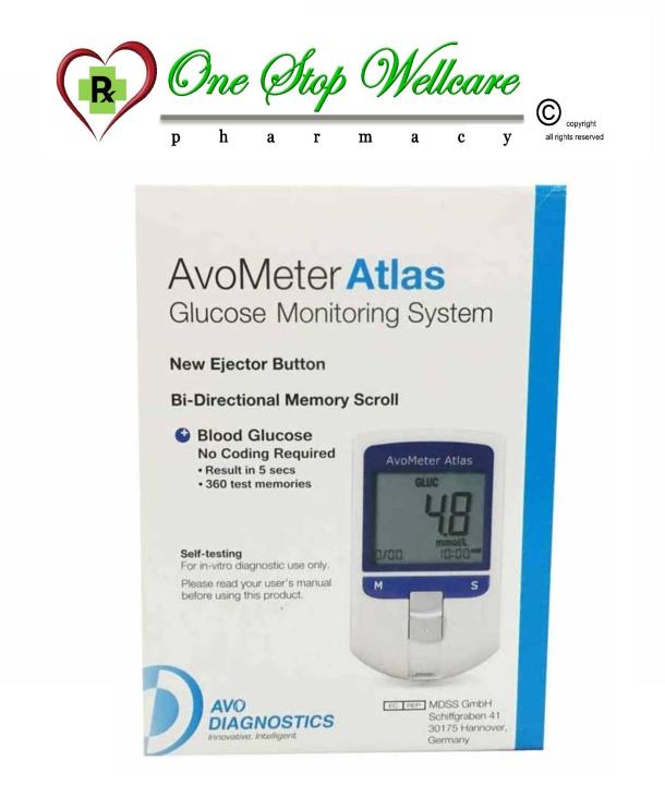 AVOMETER ATLAS GLUCOSE MONITORING SYSTEM | Lazada