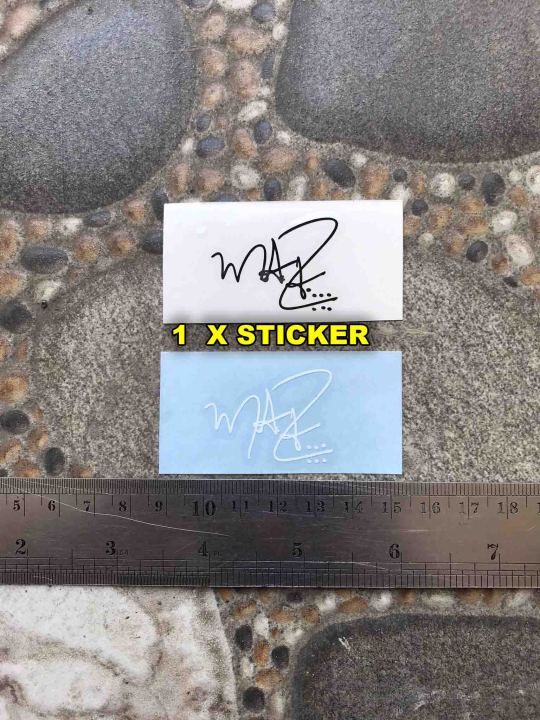 Mateus Asato Signed Sticker Signature Autograph Logo Headstock Sign ...