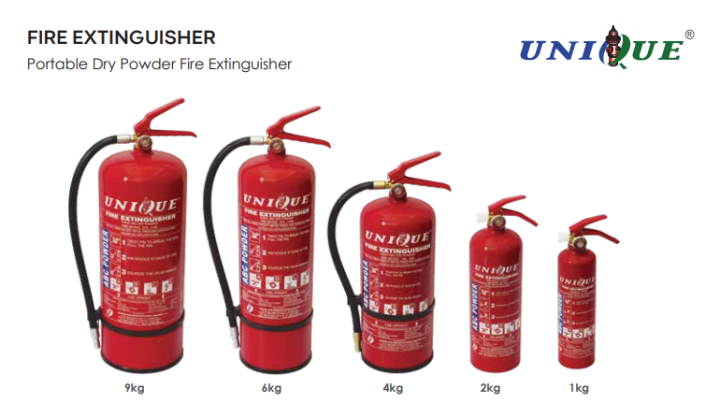 UNIQUE 1 kg Portable Dry Powder Fire Extinguisher / PEMADAM API | Lazada