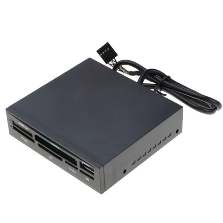 TFlash Memory Card Writer Reader Inbuilt USB HUB for PC Case 3.5inch ...