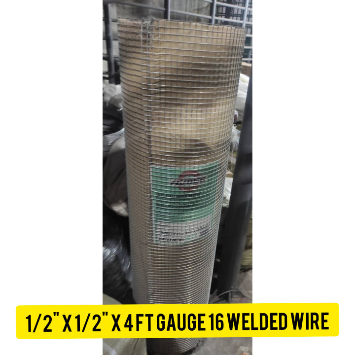 Welded Wire Galvanized Screen Gauge 16 1/2" X 1/2" X 4ft. Sold by 2 ...