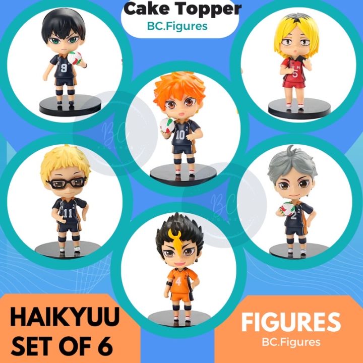 Haikyuu Figures / Cake topper Set of 6s - Hinata Kageyama Kenma Tsuki ...