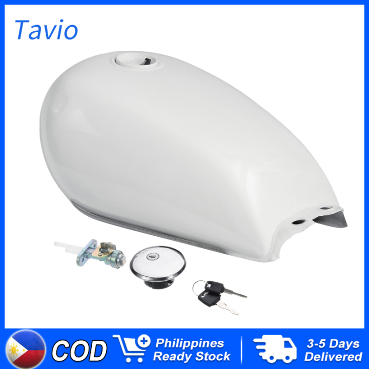 Tavio Motorcycle 9L 2.4 Gallon Cafe Racer Vintage Fuel Gas Tank For ...