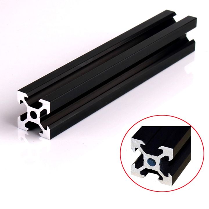 1PC BLACK 2020 V-slot European Standard Anodized Aluminum Profile ...