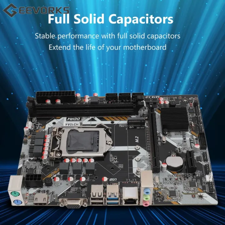 Geevorks ATX Motherboard SATA3.0 High Speed Dual Channel DDR4 H310A4 ...