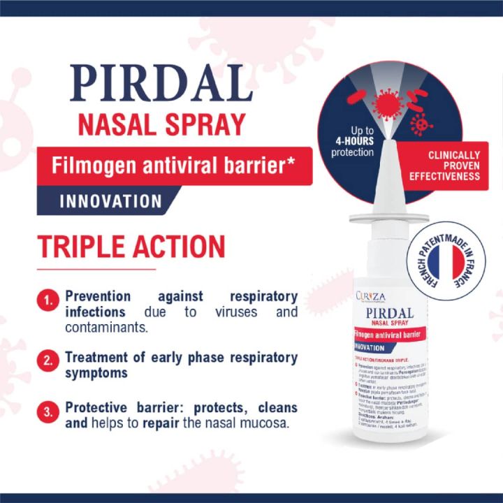 Pirdal Nasal Spray 15ml (clinically proven effectiveness against ...