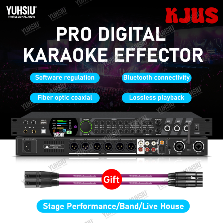 [HKJUS] YUHSIU Digital Karaoke Effects Processor Bluetooth DSP Audio Processor Professional ...