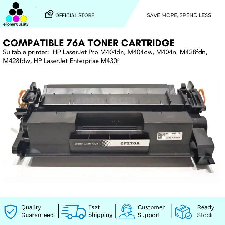 ETQ Compatible CF276A 76A toner Cartridge for HP LaserJet Pro M404dn ...