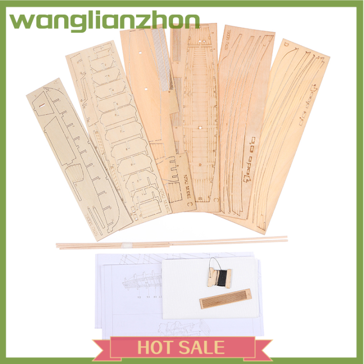 wanglianzhon Chinese sand boat wooden assembly model kit DIY handmade ...