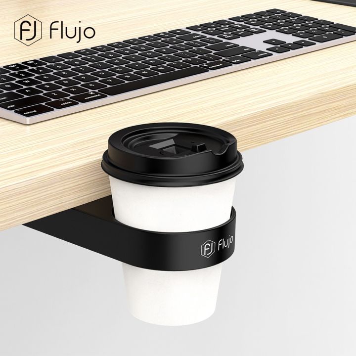 Flujo Under Desk Drinking Cup Holder for Table Desk Mug Holder Prevent ...
