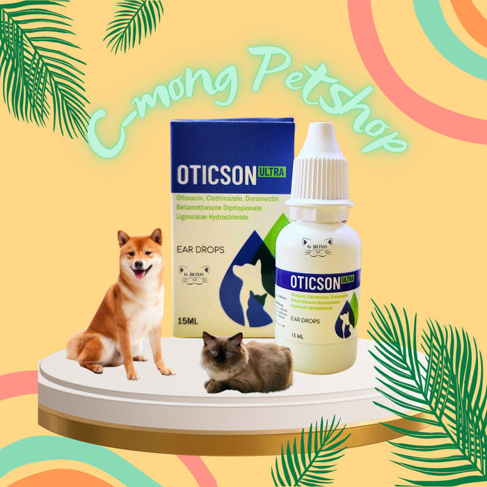 Oticson Ultra Drops Tetes Telinga Anti Kutu Jamur Infeksi Cat Dog 15ml ...