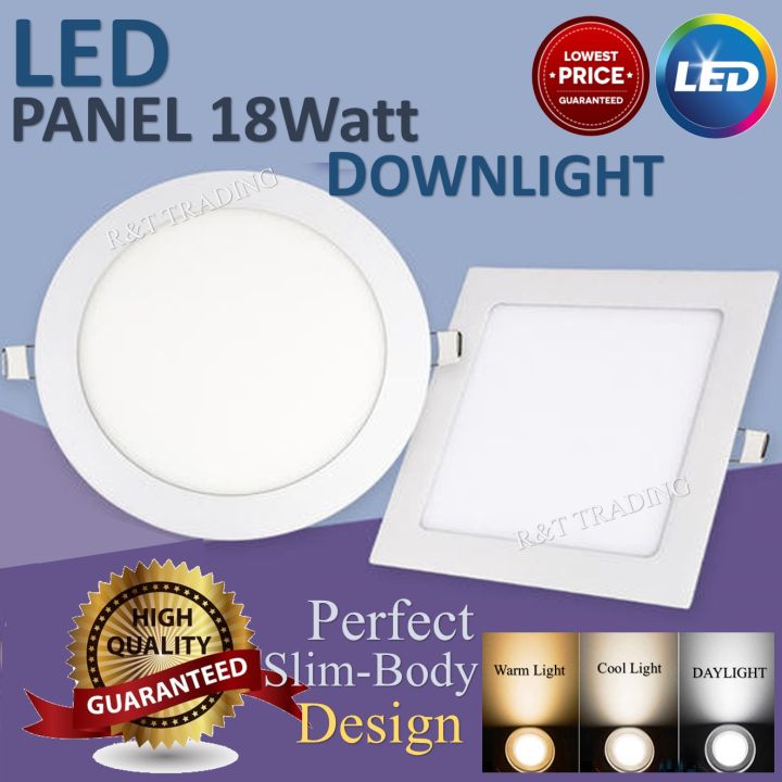 Slim Body Elegant Design 12W/18W LED Panel Ceiling Recessed DownLight ...