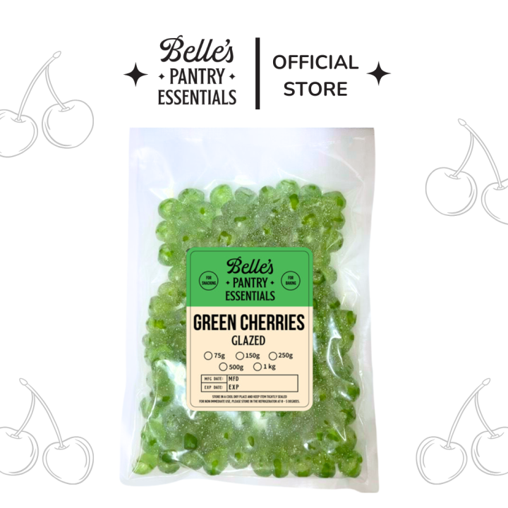 Belle's Glazed Green Cherries USA (250g-1kg) | Lazada PH