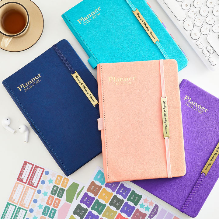 2025-2026 Agenda Planner A5 Notebook Weekly Monthly Diary Book Journal ...