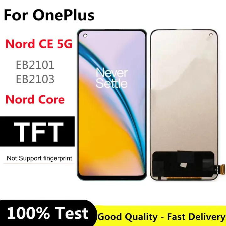 Black 6.43inch Original TFT LCD For OnePlus Nord CE 5G EB2101 EB2103 Nord Core 5G LCD Display ...