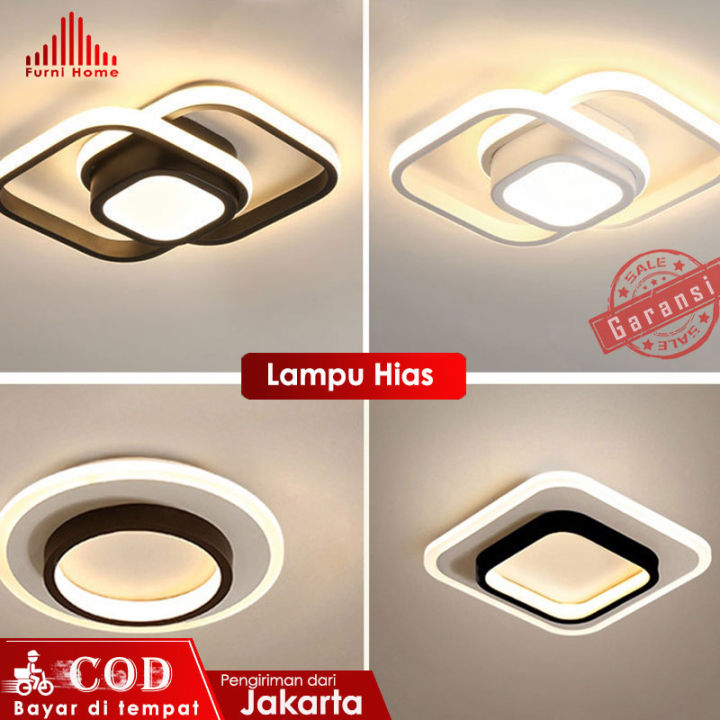 3 Warna Lampu Plafon LED Lampu Hias Rumah Ruang Tamu Kamar Minimalis ...